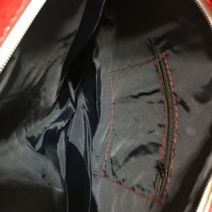 Bags | Red Textured Tote | Poshmark